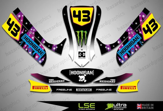 TONYKART MK14 CADET Graphics Sticker Kit - Go Kart - 14 Cadet (Hoon) £ ...