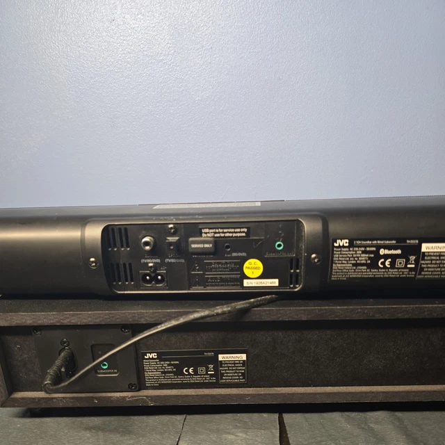 JVC TH-D337BA BLUETOOTH Soundbar & Subwoofer Black Tested & Working (no ...