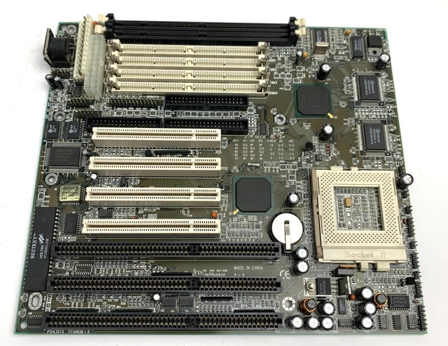QDI MAINBOARD P5I430TX Titanium IB - PCI ISA EDO SDR Baby AT Socket 7 ...