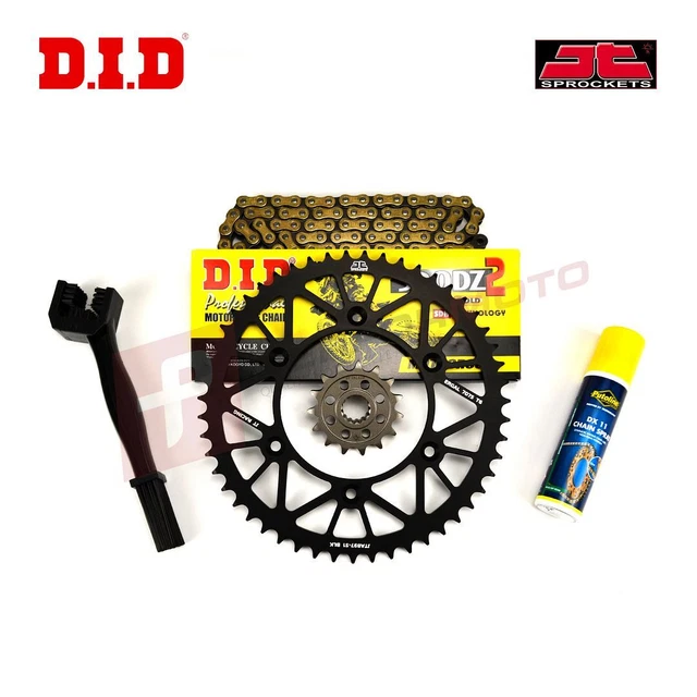 DID DZ JT Racelite Gold Chain and Sprocket Kit to fit KTM 125 SX 1999 ...