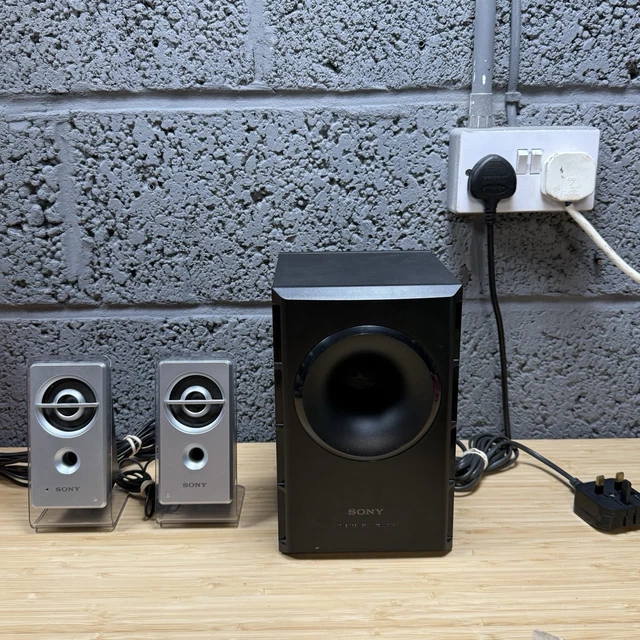 SONY ACTIVE SPEAKER System SRS-D21 With 2 Speakers And Subwoofer PC £24 ...