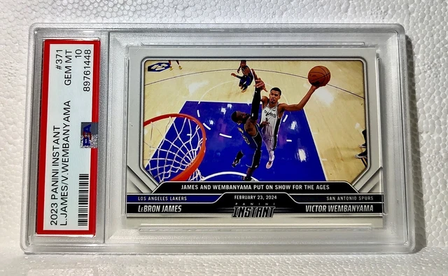 CARTA NBA LEBRON James/Victor Wembanyama 2023-24 Panini #371 di 5496 ...