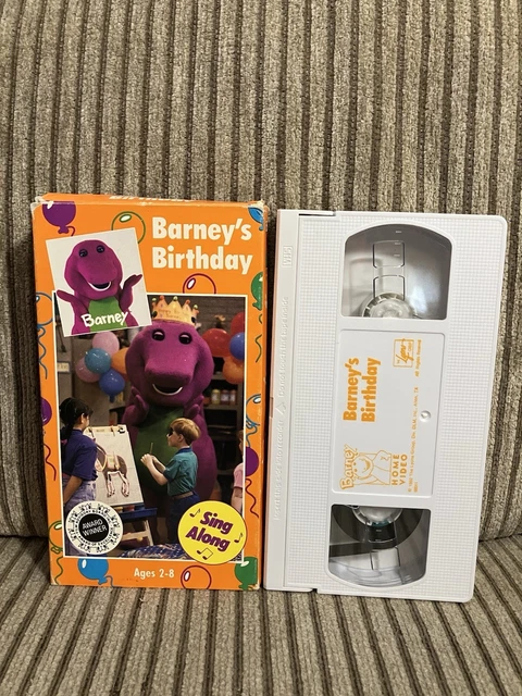 BARNEY & FRIENDS Barney’s Birthday VHS 1992 Video Tape PBS Sing Along ...