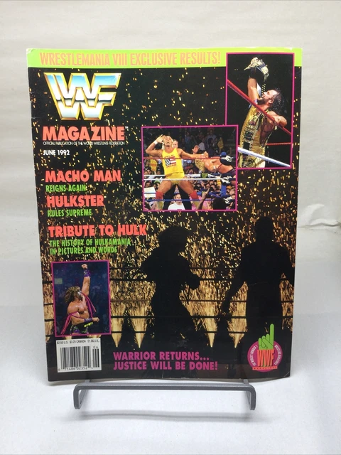 WWF MAGAZINE JUNE 1992 Wrestling Hulk Hogan Wrestlemania 8 VIII WWE ...