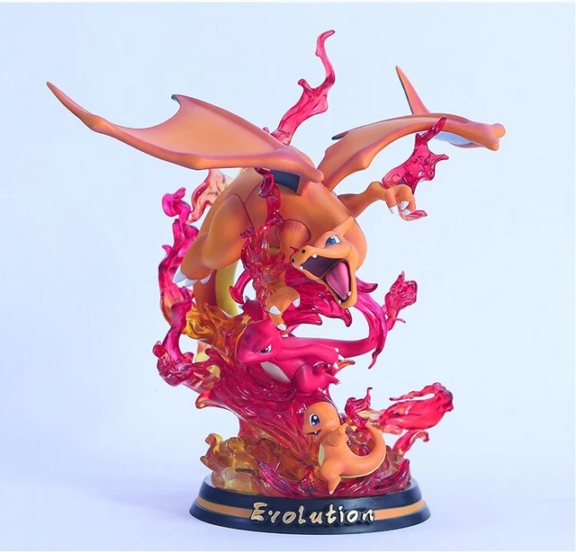 ACTION FIGURE - Statua Pokemon Evolution Charizard Charmeleon ...