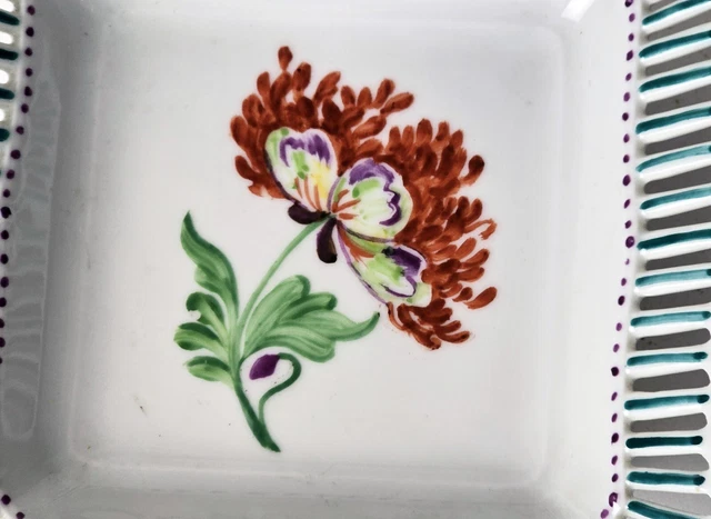 🍽️ PETIT PLAT Porcelaine de Saxe • Vide Poche • Peint à la Main ...
