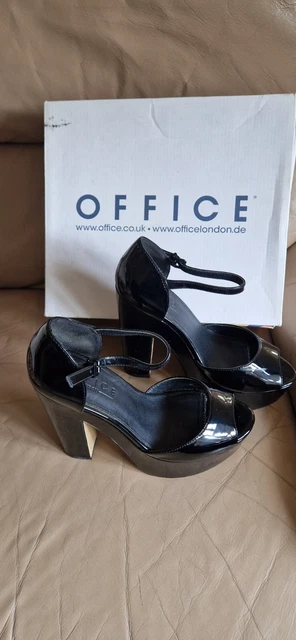 OFFICE LONDON BLACK Platform Ladies Leather Shoes (UK 6, EU39) £26.67 ...