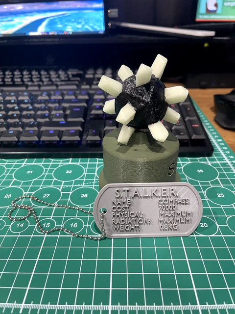 3D PRINTED MODEL of the Compass artifact from S.T.A.L.K.E.R. video game ...
