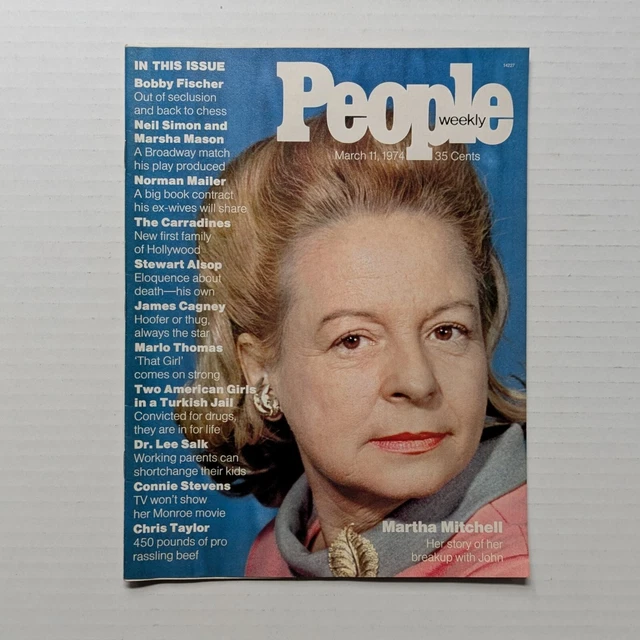 PEOPLE MAGAZINE - March 11, 1974 - Issue 2 - Martha Mitchell/Bobby ...