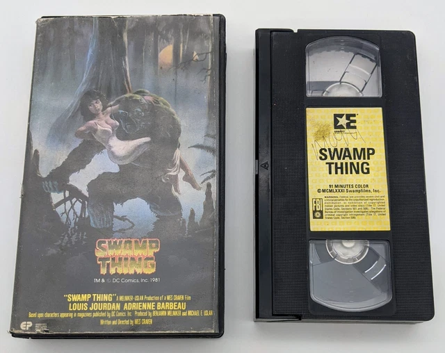BANDE VHS SWAMP Thing RARE Clamshell Horror Convention Variante 1982 ...