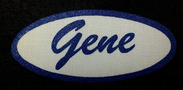 GENE VINTAGE 1960S Cursive Name Patch Uniform Shirt Iron On RARE VHTF ...