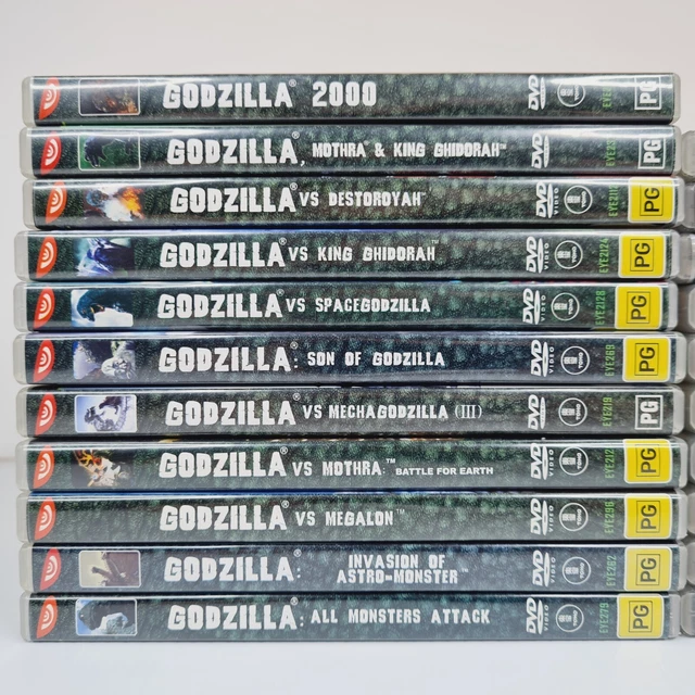 21 GODZILLA COLLECTION DVDs Japanese Kaiju Movies Toho Eastern Eye Dual ...