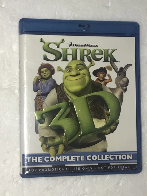 SHREK 3D THE Complete Collection Blu Ray 3 Disc Set 2010 Promo ...