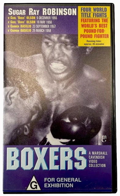 BOXERS 23 ROBINSON v Olson VHS Video Cassette Tape Black Small Box PAL ...