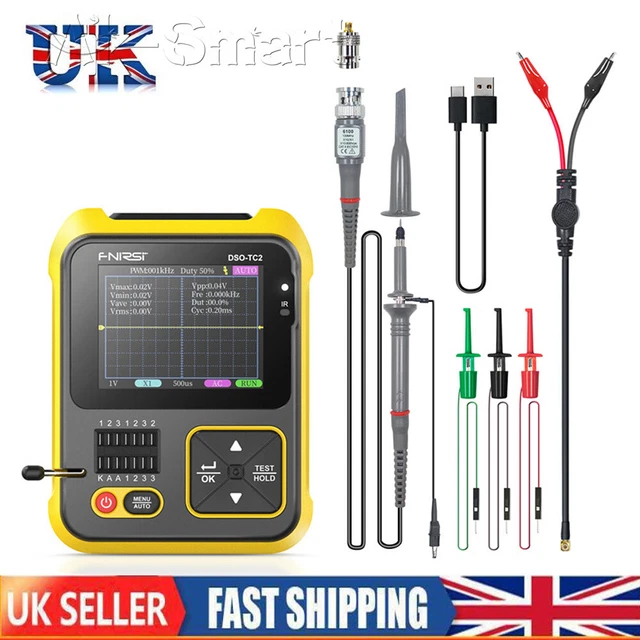 DSO-TC2 2.4& TRANSISTOR Tester Digital Oscilloscope Diode Capacitor ...