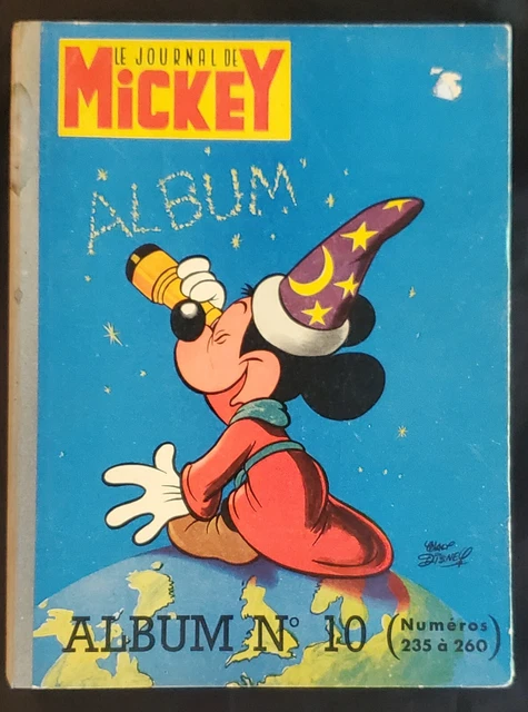 LE JOURNAL DE Mickey Album n°10 EO 1958 : reliure des n°235 à 260 Walt ...