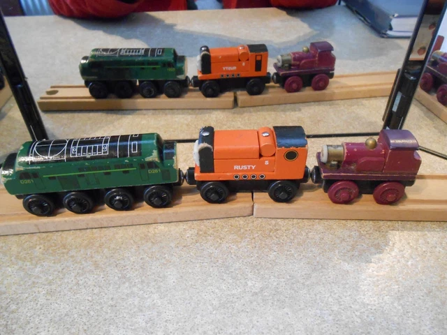 THOMAS THE TANK Engine & Friends Wooden trains RUSTY - LADY - THE ...