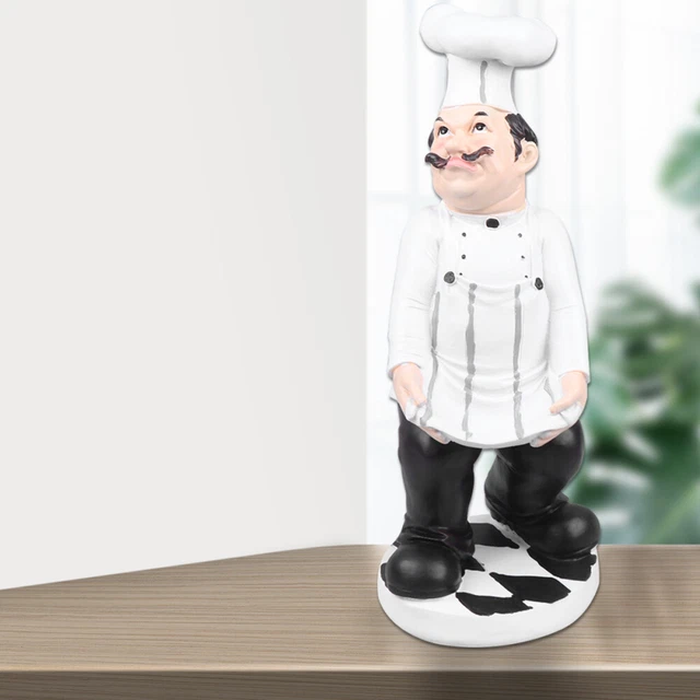 RESIN TABLETOP EUROPEAN Style Chef Figurine Cook Model Restaurant £34. ...