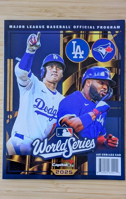 2025 MLB WORLD SERIES Program LA DODGERS vs TORONTO BLUE JAYS Ohtani ...