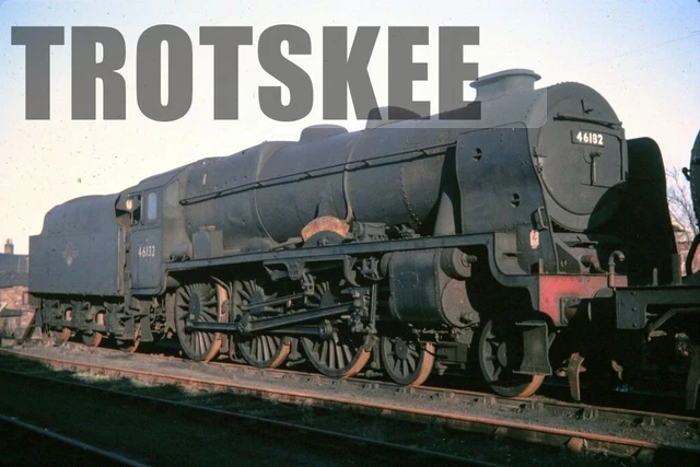 35MM SLIDE BR British Railways Steam Loco 46132 Class Royal Scot ...