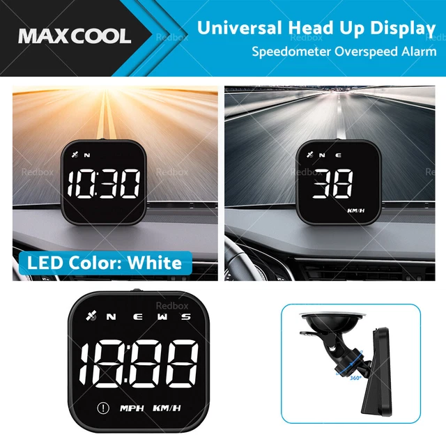 HUD HEAD UP Display Car LED Digital GPS Speedometer Universal Overspeed ...