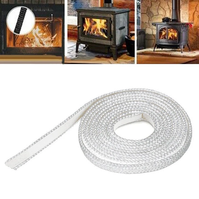FLEXIBLE FLAT ROPE Gasket for Pellet Stove Heating Low Thermal ...