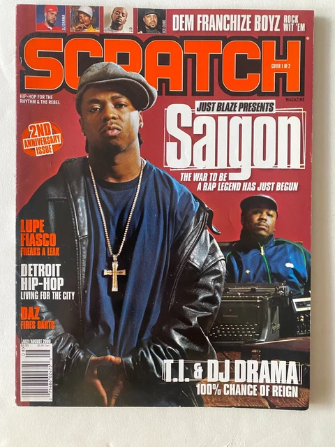 SCRATCH MAGAZINE #12 Lupe Fiasco Saigon Detroit T.I. DJ Drama Hip Hop ...
