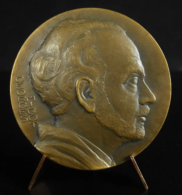 MÉDAILLE À L'ARTISTE peintre et compositeur Georges Migot musique music ...