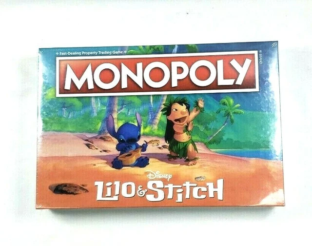 DISNEY LILO AND Stitch Monopoly Board Game Collectable Tokens Usaopoly ...