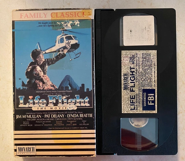 VHS: LIFE FLIGHT (1987) Pat Delany, Monarch, raro EUR 38,91 - PicClick IT