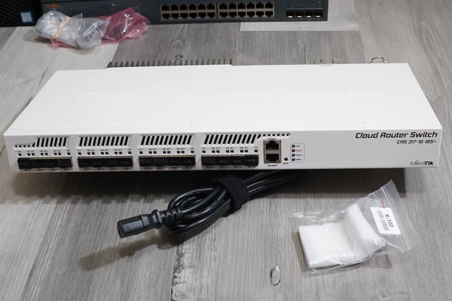 MIKROTIK CRS317-1G-16S+RM CLOUD Router Switch, 1 x Gigabit LAN, 16 x ...