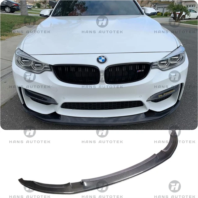 GTS STYLE V2 Real Carbon Fiber Front Lip Splitter FOR BMW F80 F82 F83 ...
