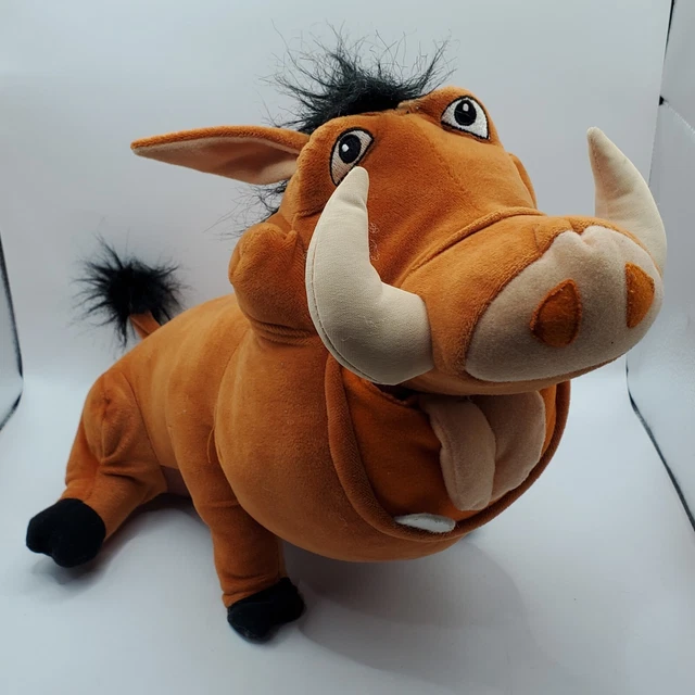 DISNEY THE LION King Tootin' Pumba Pumbaa Hog Plush Stuffed Soft Toy ...