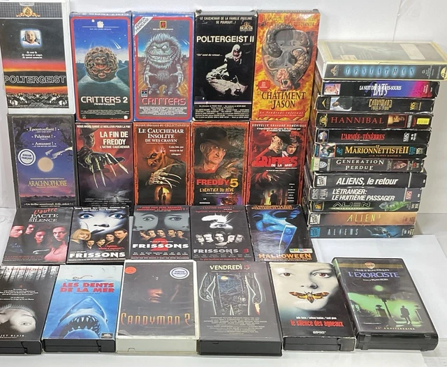 LOT 33 FRENCH Horror Movies Cult Classic Vintage VHS Halloween Scary ...