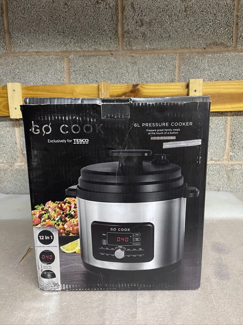 TESCO GO COOK 6L 12-in-1 Pressure Cooker £39.99 - PicClick UK