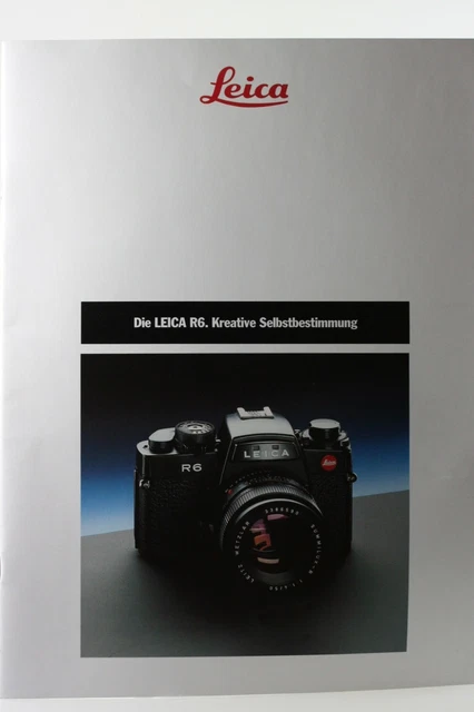 MAGAZINE BROCHURE DESCRIPTION Leica R6 R 6 EUR 24,20 - PicClick FR