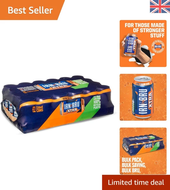 XTRA 24 PACK - Zero Sugar & Low Calorie Fizzy Drinks with Xtra Taste ...
