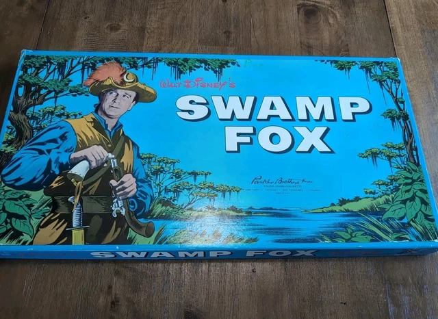 WALT DISNEY'S SWAMP Fox - VINTAGE Board Game 1960 Parker Brothers $20. ...