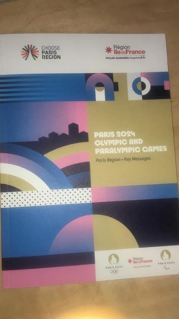 PARIS 2024 OLYMPIC and Paralympic games guide Paris region key notes £8 ...