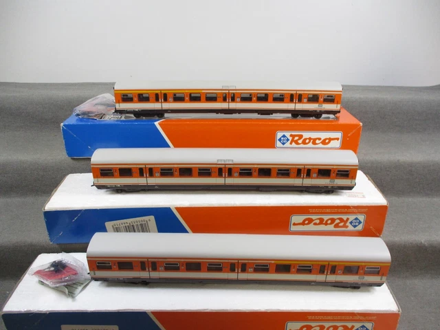 ROCO SPUR H0 44670/44671 Personenwagen Set 3-tlg. Nahverkehrswagen OVP ...