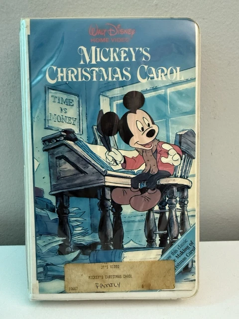 MICKEY'S CHRISTMAS CAROL VHS Movie 1983 Includes The Making Clamshell ...