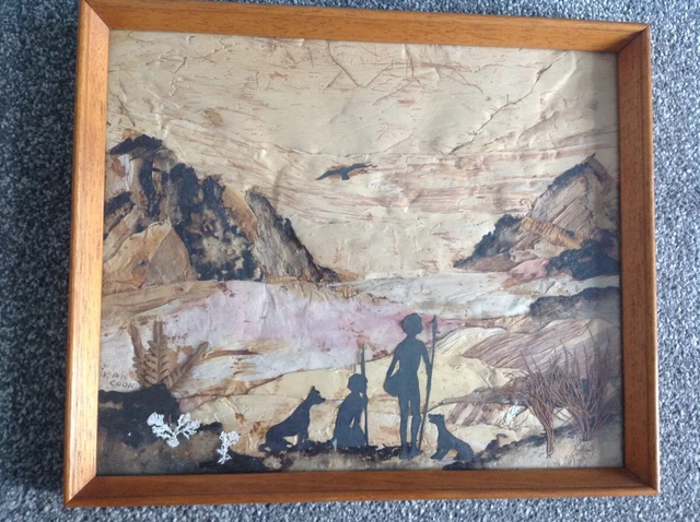 GENUINE ORIGINAL AUSTRALIAN TI TREE BARK Hand Made ARTWORK by JOAN COOK ...