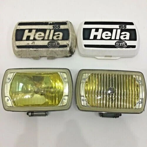 SUPER HELLA 155 Fari Antinebbia Fog Lights Porche Jaguar Vw Vintage ...
