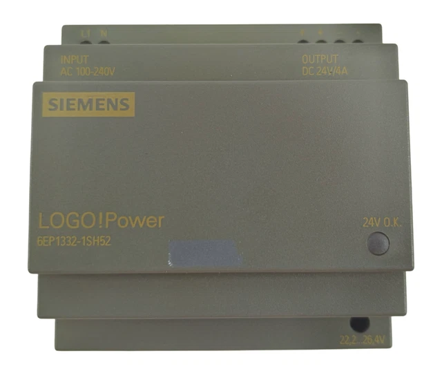 ALIMENTATION ÉLECTRIQUE LOGO Siemens 24V 4A PLC EUR 233,74 - PicClick FR