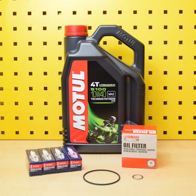 YAMAHA XJR 1300 Révision 99-11 Original Filtre à Huile Bougie Huile Motul 5100 EUR 96,38 ...