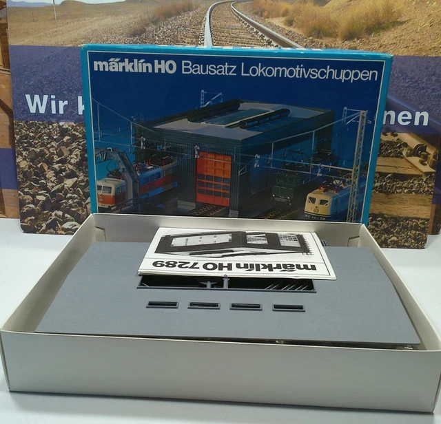 MÄRKLIN 7289 BAUSATZ " Lokomotivschuppen " Spur H0 98/100 EUR 1,00 ...
