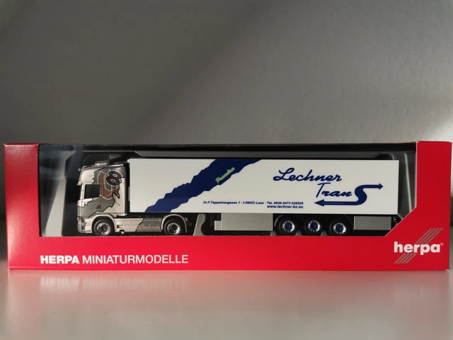 HERPA 312431 SCANIA R 13 TL V8 Lechner Trans Kühlkoffer Sz 1:87 EUR 39 ...