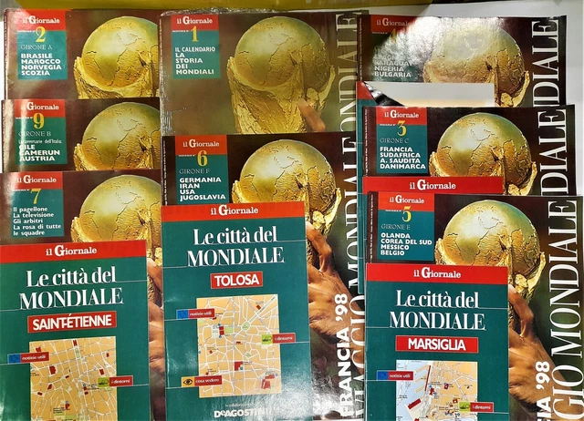 FRANCE '98 CHAMPIONNATS Coupe Du Monde Football 11 Livrets Collection ...