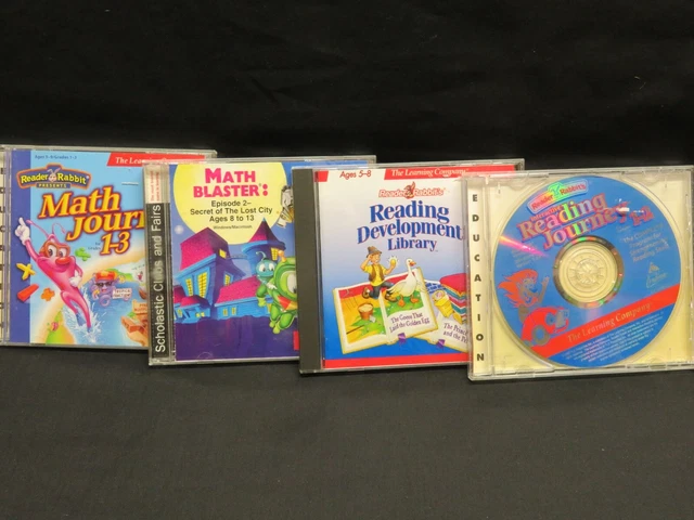 COLLECTION LOT OF 4 Children’s Learning Games on CD-ROM – Reading ...