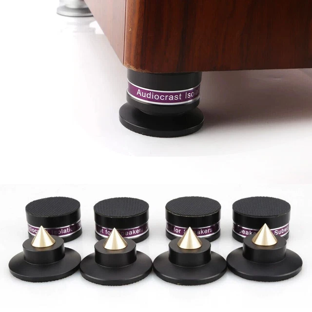 4PCS HIFI AUDIO Speaker Subwoofer Amp Turntable Isolation Feet Spikes ...